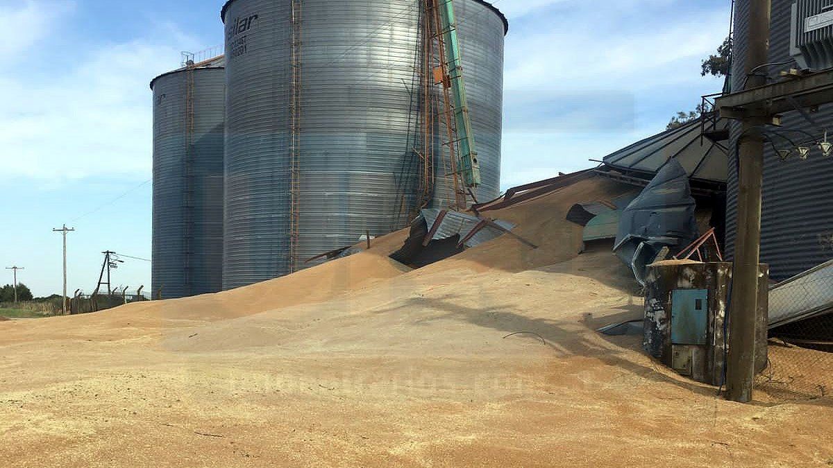 Explotó un silo con 2.500 toneladas de trigo en Entre Ríos