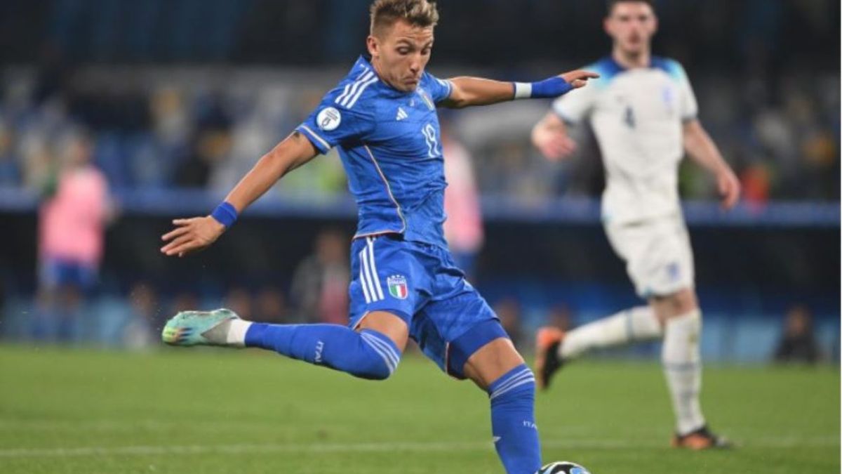 Mateo Retegui convirtió un gol en su debut con Italia