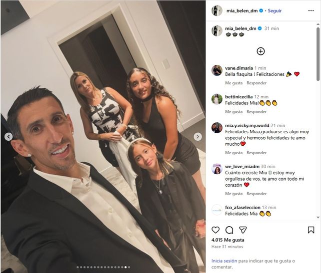 El motivo por el que Di María no estuvo presente en los festejos de ...