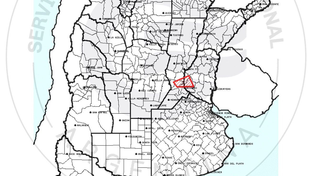 SMN: Entre Ríos se mantiene en alerta amarillo por tormentas