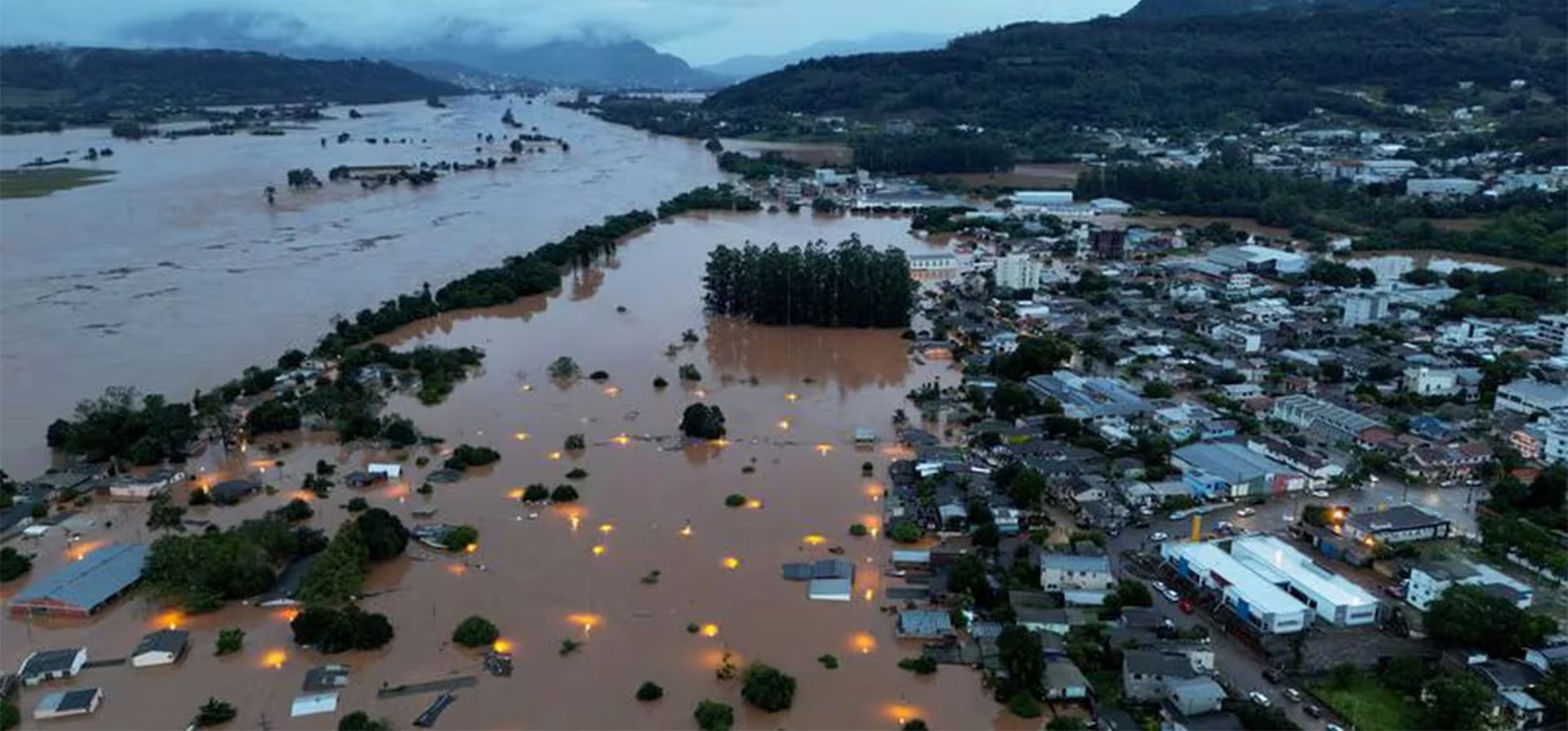 Impactantes imágenes de las inundaciones en el sur de Brasil