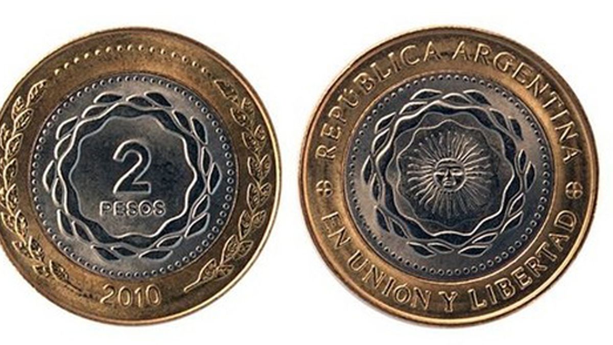 Las monedas de dos pesos que conmemoran el Bicentenario entrarán en ...