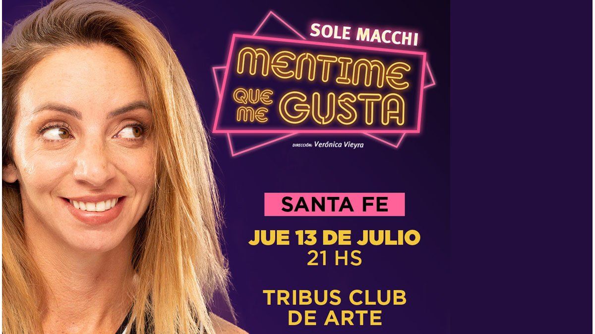 Sole Macchi presenta en Tribus Mentime que me gusta, su nuevo unipersonal