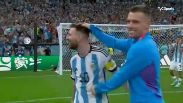 Lo Celso se sumó a los festejos junto a la selección argentina ...