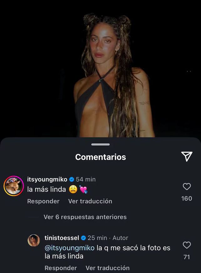 Una foto generó rumores de romance entre Tini Stoessel y Young Miko