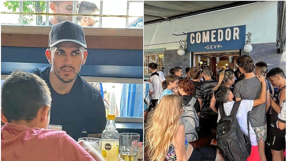 Paredes almorzó en un club de barrio y celebró con la gente