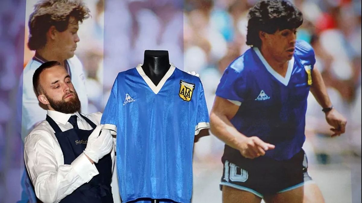 La camiseta que usó Diego Maradona ante Inglaterra en 1986 será ...