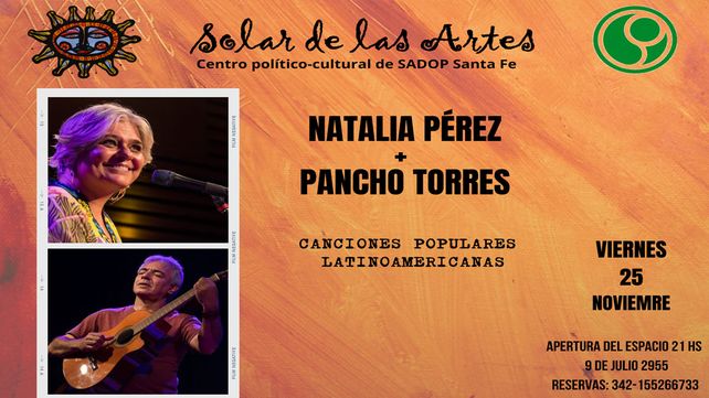 Natalia Perez + Pancho Torres en El Solar de las Artes