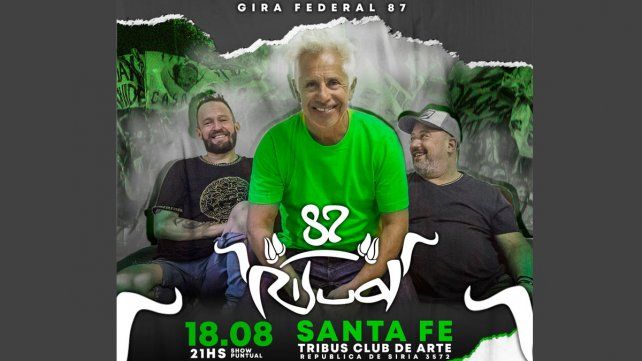 Ritual 87, la banda integrada por fundadores de Los Piojos, llega a Tribus