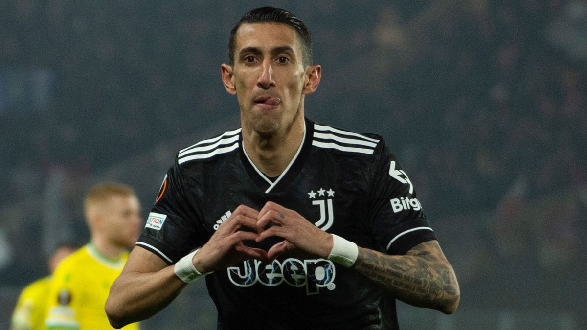 ¡Di María iluminado! Triplete en la victoria de Juventus por Europa League