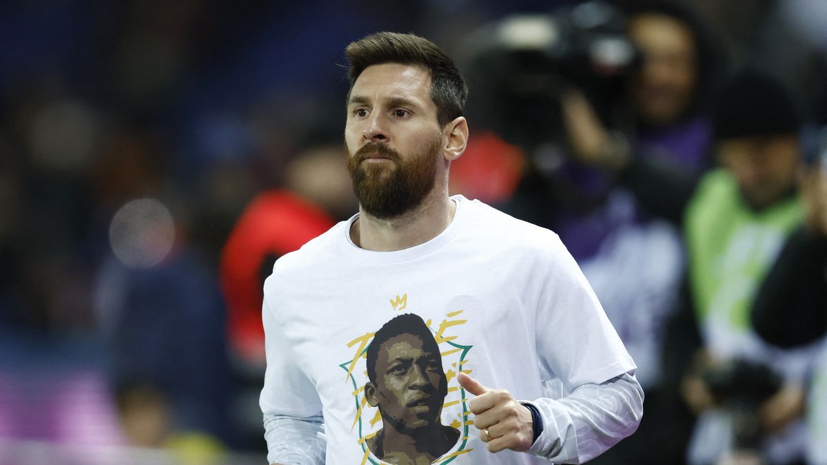 Lionel Messi homenajeó a Pelé en la previa