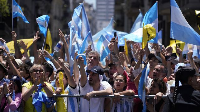 Las fotos del color en los actos del Congreso y la Casa Rosada en la ...