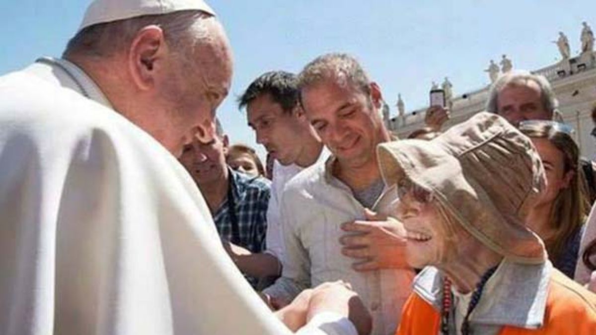 Emma Morosini pudo, al fin, saludar al Papa