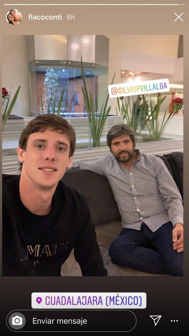 Conti llegó a México para ponerse la rojinegra de Atlas