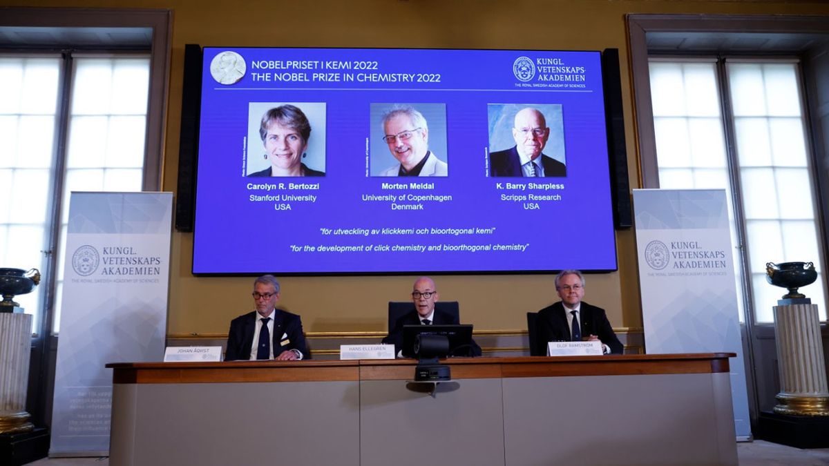 Premio Nobel a tres científicos por la creación de la química del clic