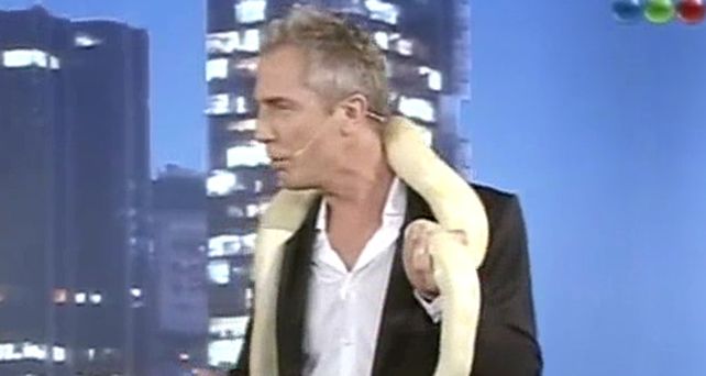 Marley protagonizó un blooper con una pitón en el programa de Susana