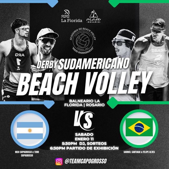Beach vóley en La Florida: la dupla argentina de los hermanos ...