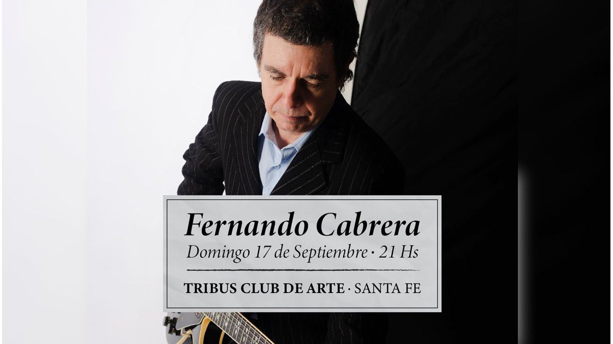 Fernando Cabrera, referente de la música rioplatense, vuelve a Tribus