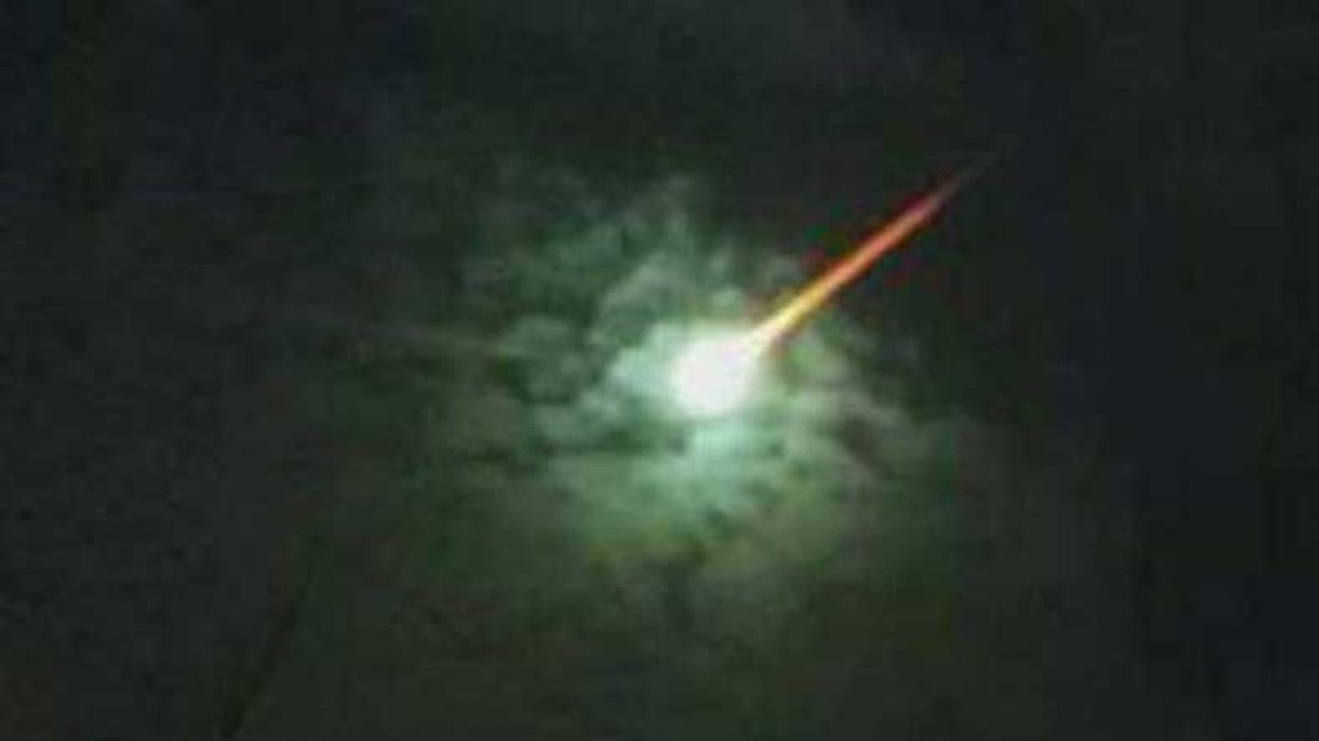 Así se vio el meteorito que cayó en la costa Atlántica