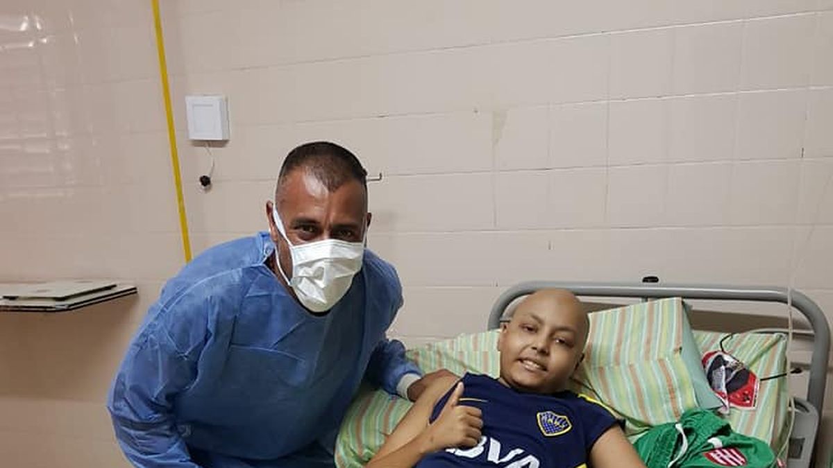 Nereo Fernández le cumplió el sueño a un nene que lucha por su vida