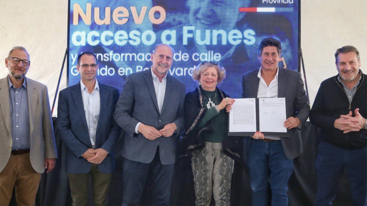 Perotti adjudicó la pavimentación de la avenida Miguel Galindo, de Funes