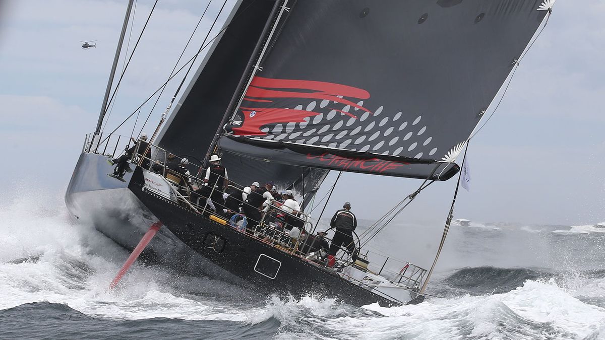 La regata Rolex Sydney-Hobart se desarrolla en un enfurecido mar por el ...