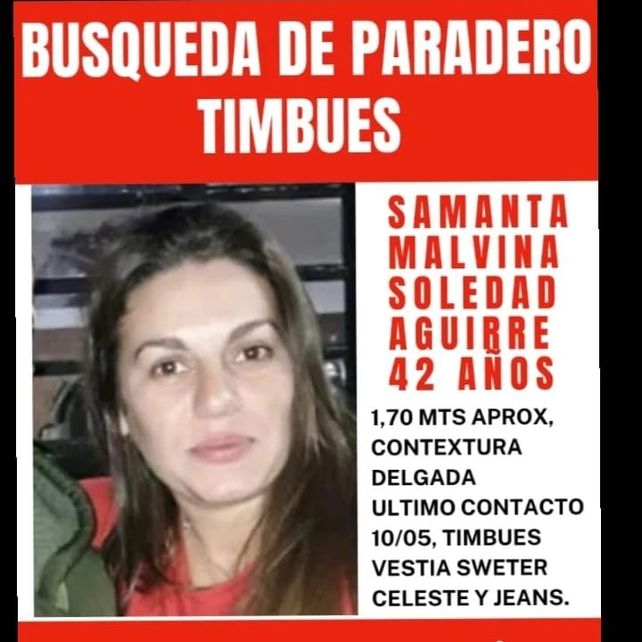 Sigue sin aparecer Samanta Aguirre: se aportaron datos confusos a la ...