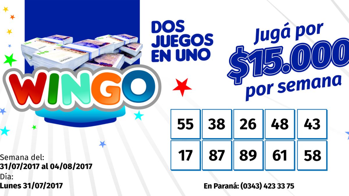 Los números del Wingo