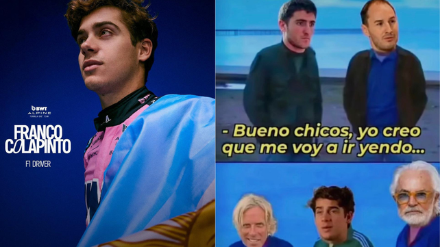Los mejores memes del regreso de Franco Colapinto a la Fórmula 1