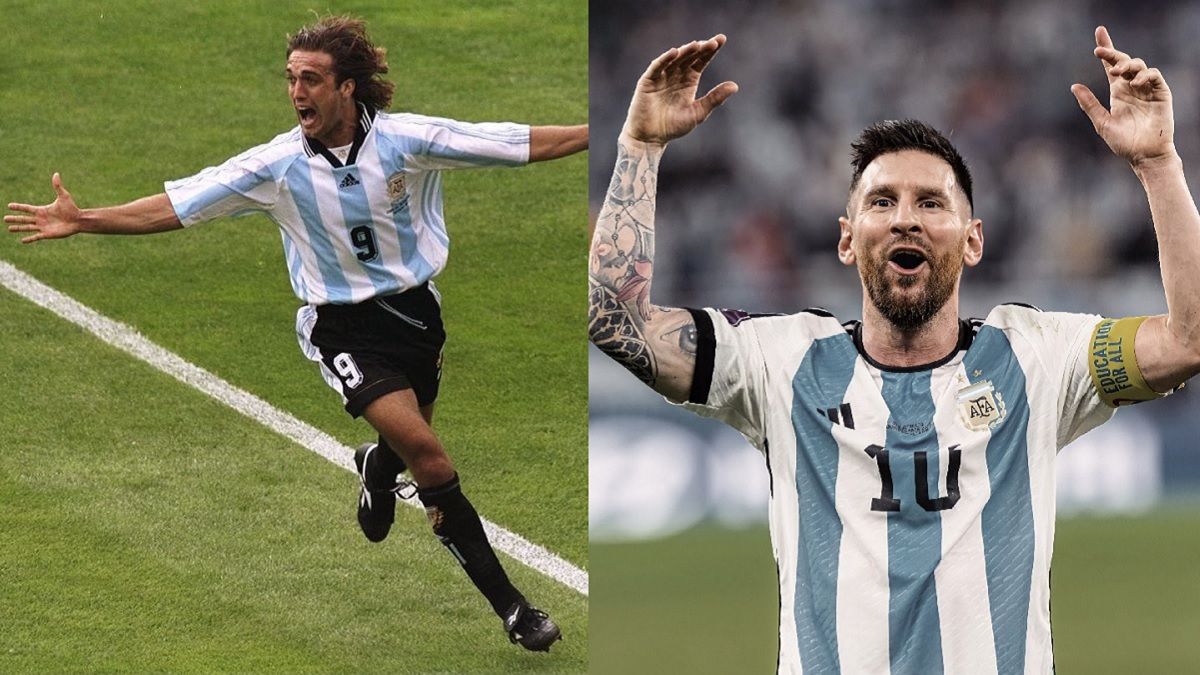 De goleador a goleador: las felicitaciones de Bati para Lionel Messi