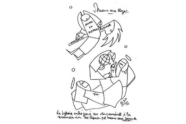 Parravicini: ¿Una de sus psicografías muestra el beso del Papa y Cristina?