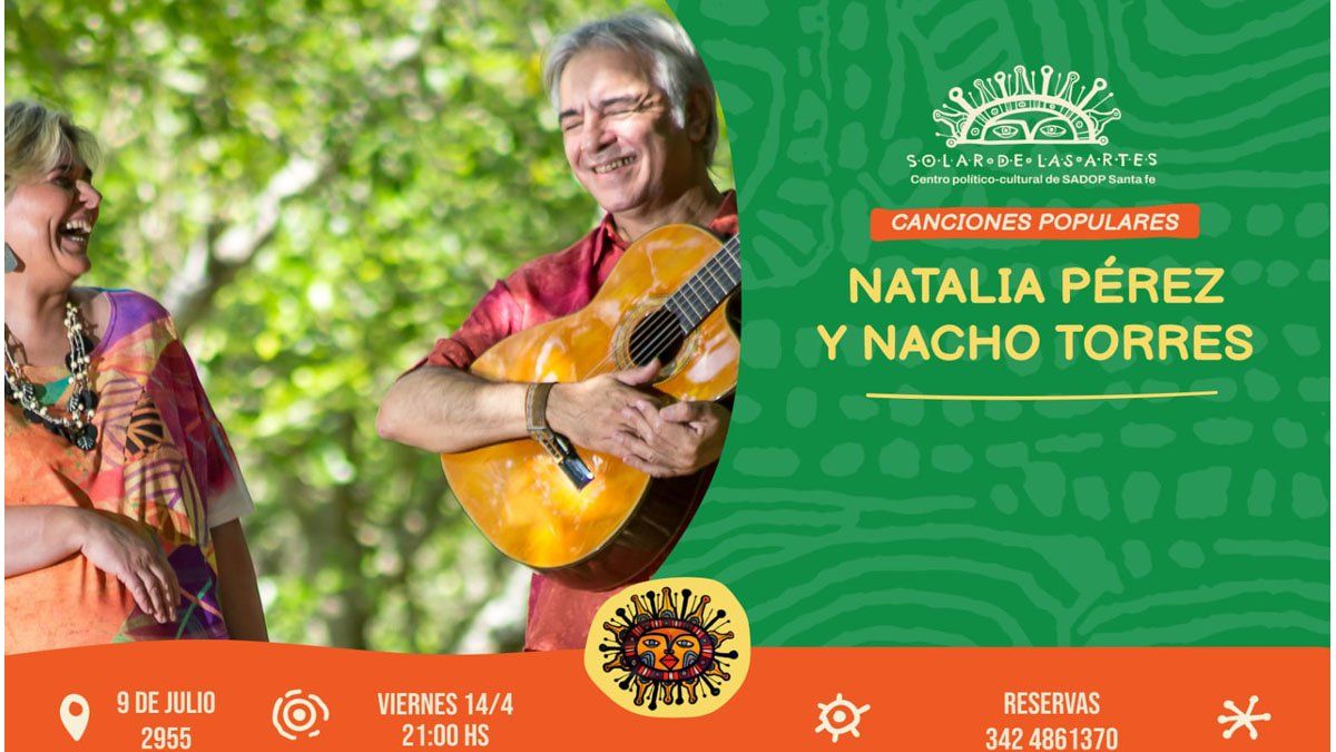 Natalia Pérez y Pancho Torres en el Solar de las Artes
