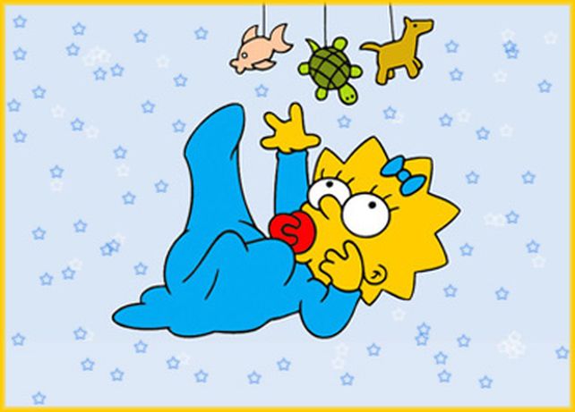 Maggie Simpson, la pequeña de la familia más televisiva, rompe su silencio