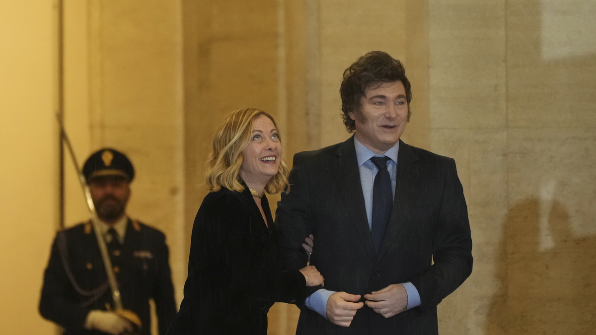 En Roma, Milei mantuvo un nuevo cara a cara con Meloni