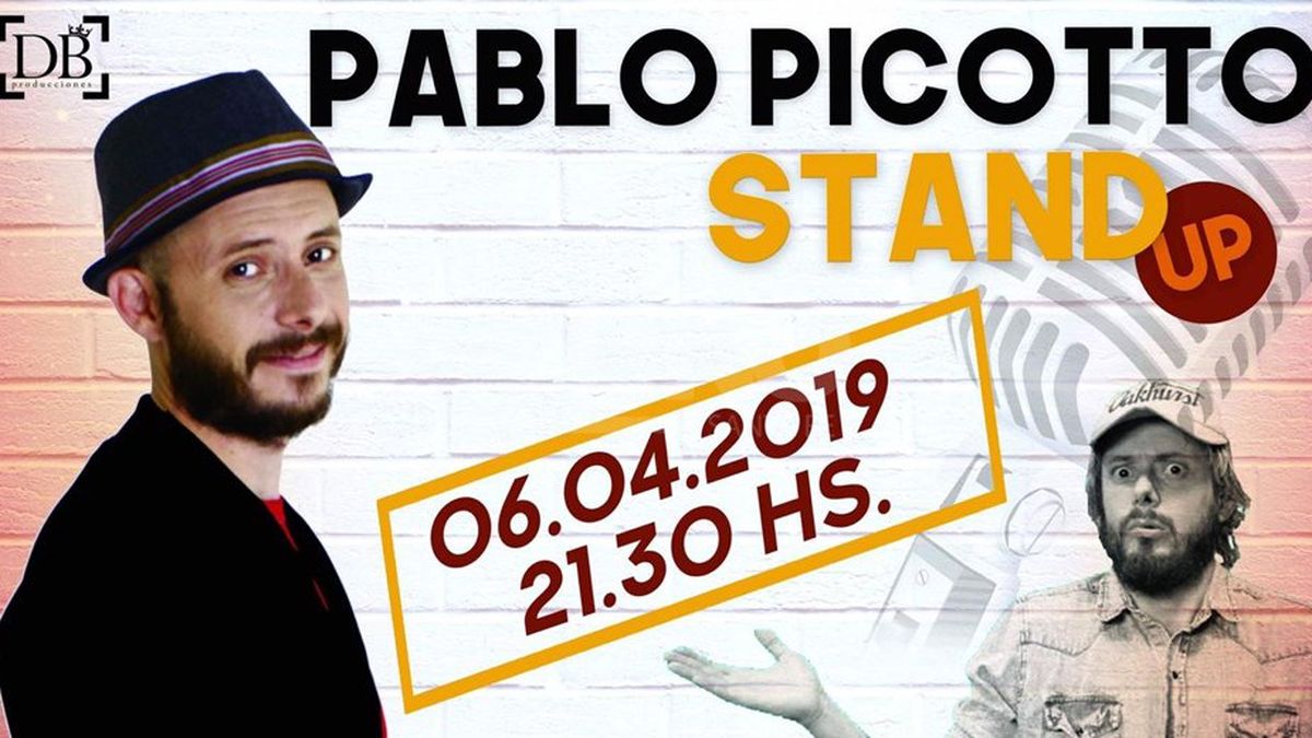 El comediante Pablo Picotto presenta su nuevo show unipersonal #Stand Up