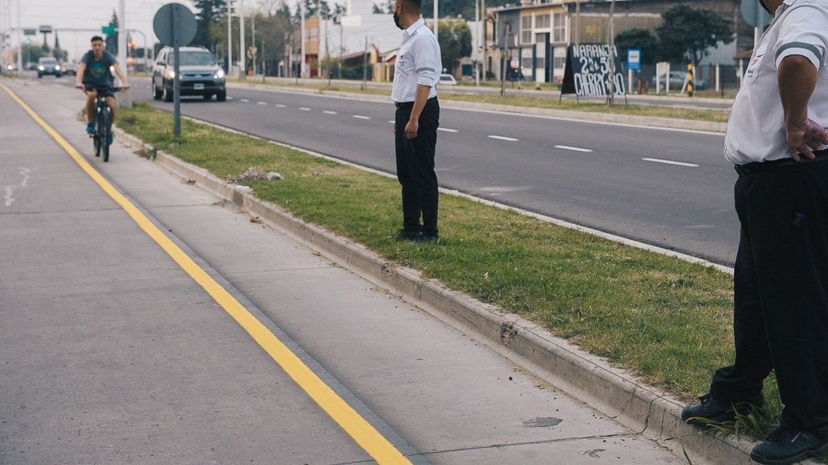Control de tránsito en el acceso sur, tras ser habilitada la circulación