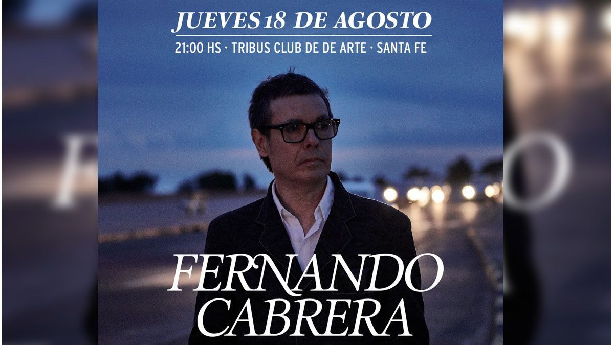 Fernando Cabrera, referente de la canción rioplatense, llega a Santa Fe