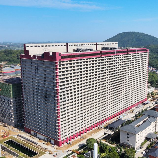 China construye enormes granjas de cerdos en torres verticales