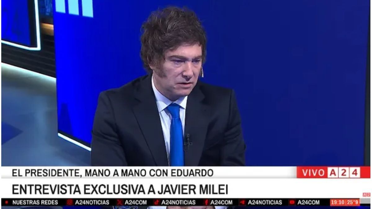 Javier Milei incómodo ante preguntas de Eduardo Feinmann sobre Espert y ...