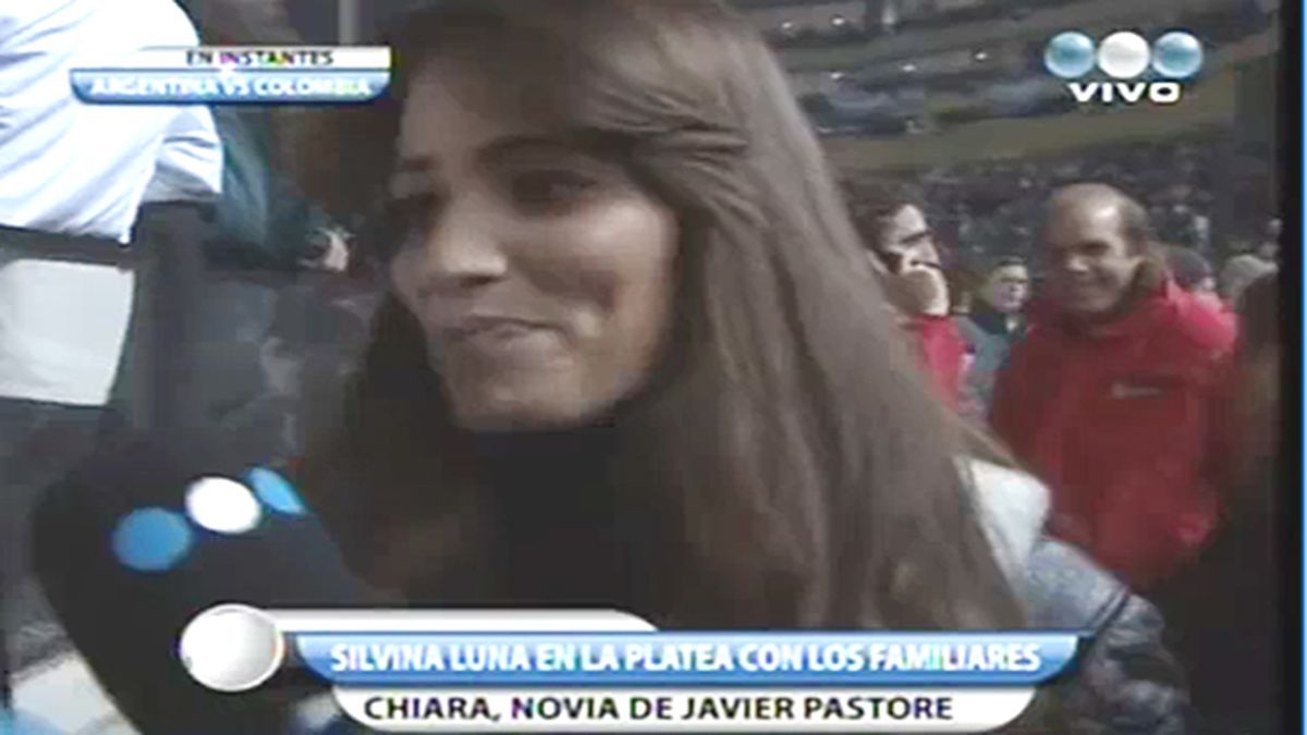 La modelo italiana Chiara Picone acompañó a Pastore y deslumbró en el ...