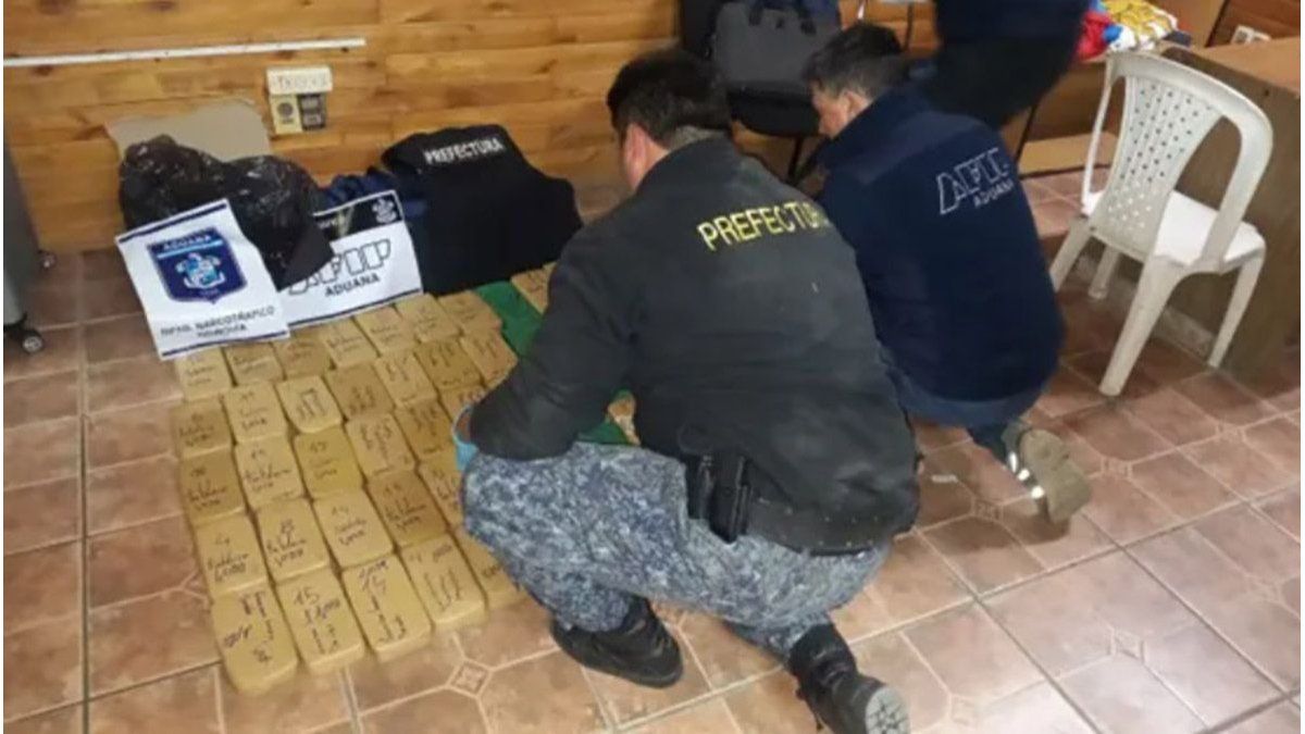 Gualeguaychú: detuvieron a uruguayo con 61 kilos de cocaína