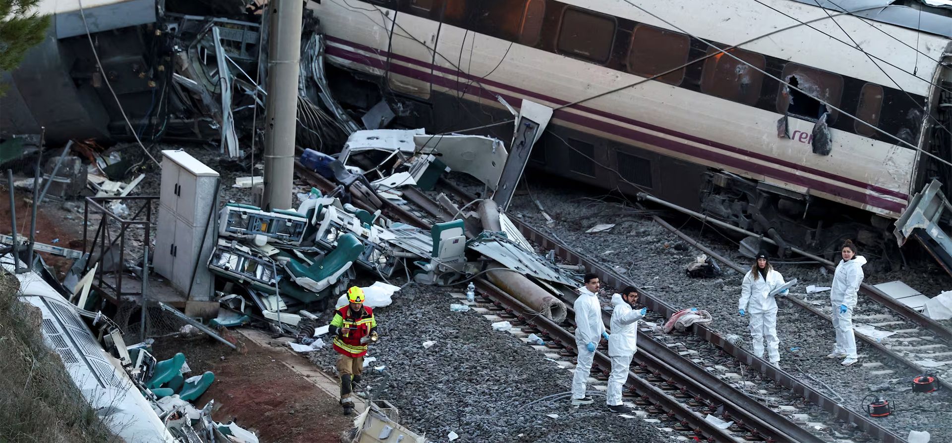 El accidente de trenes en España, en imágenes