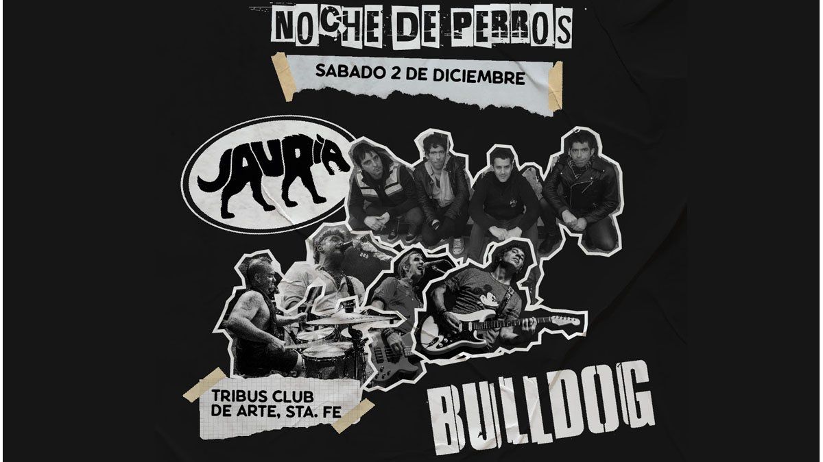 Noche de perros y punk rock en Tribus: Bulldog & Jauría, juntos