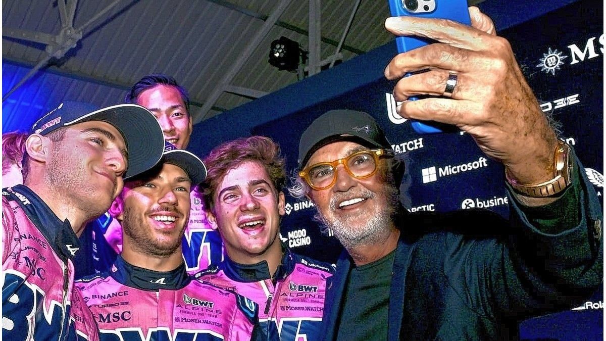 Briatore le dio una señal Franco Colapinto tras el llamativo gesto que tuvo