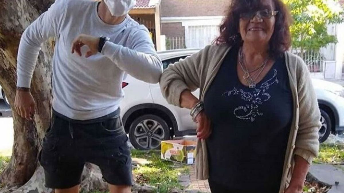 Federico Crivelli lleva delivery a gente en edad de riesgo