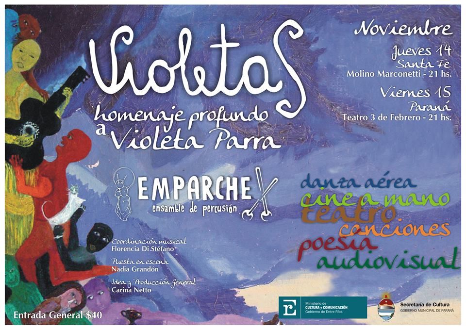 Vuelve Violetas, un homenaje profundo a Violeta Parra