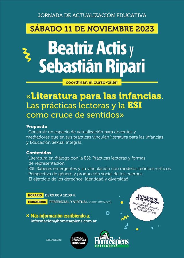 Beatriz Actis: La lectura en la escuela tiene que ayudar a leer el mundo
