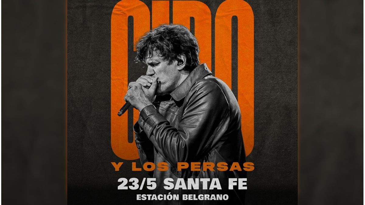 Ciro y Los Persas realizarán una nueva presentación en Santa Fe