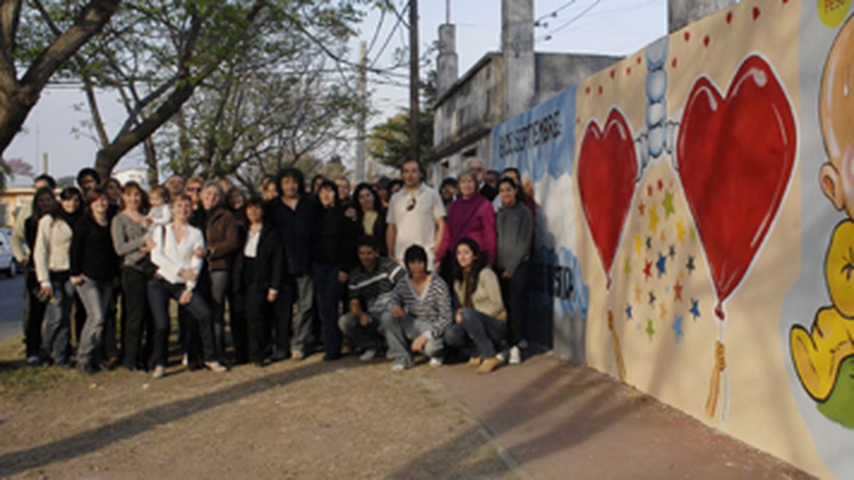 Inauguraron un mural de Noke por el Día Nacional de la Fibrosis Quística