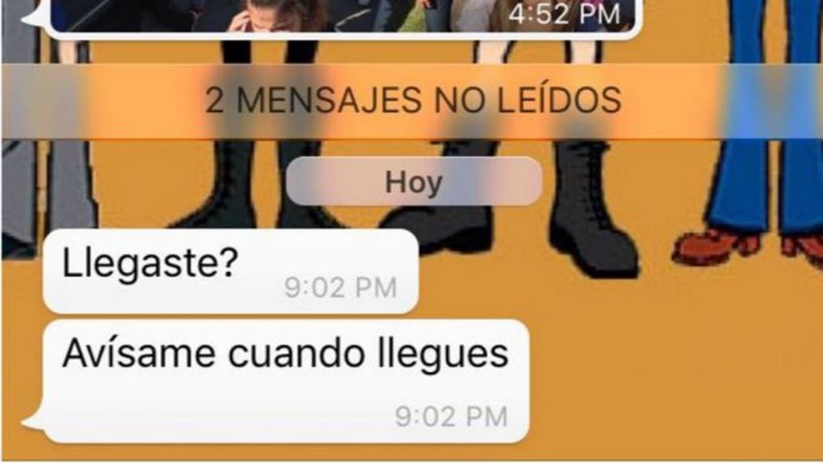 Avisame cuando llegues